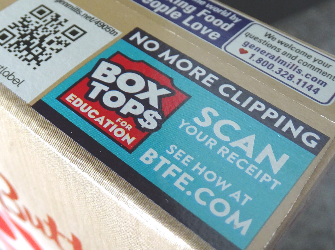 box top label